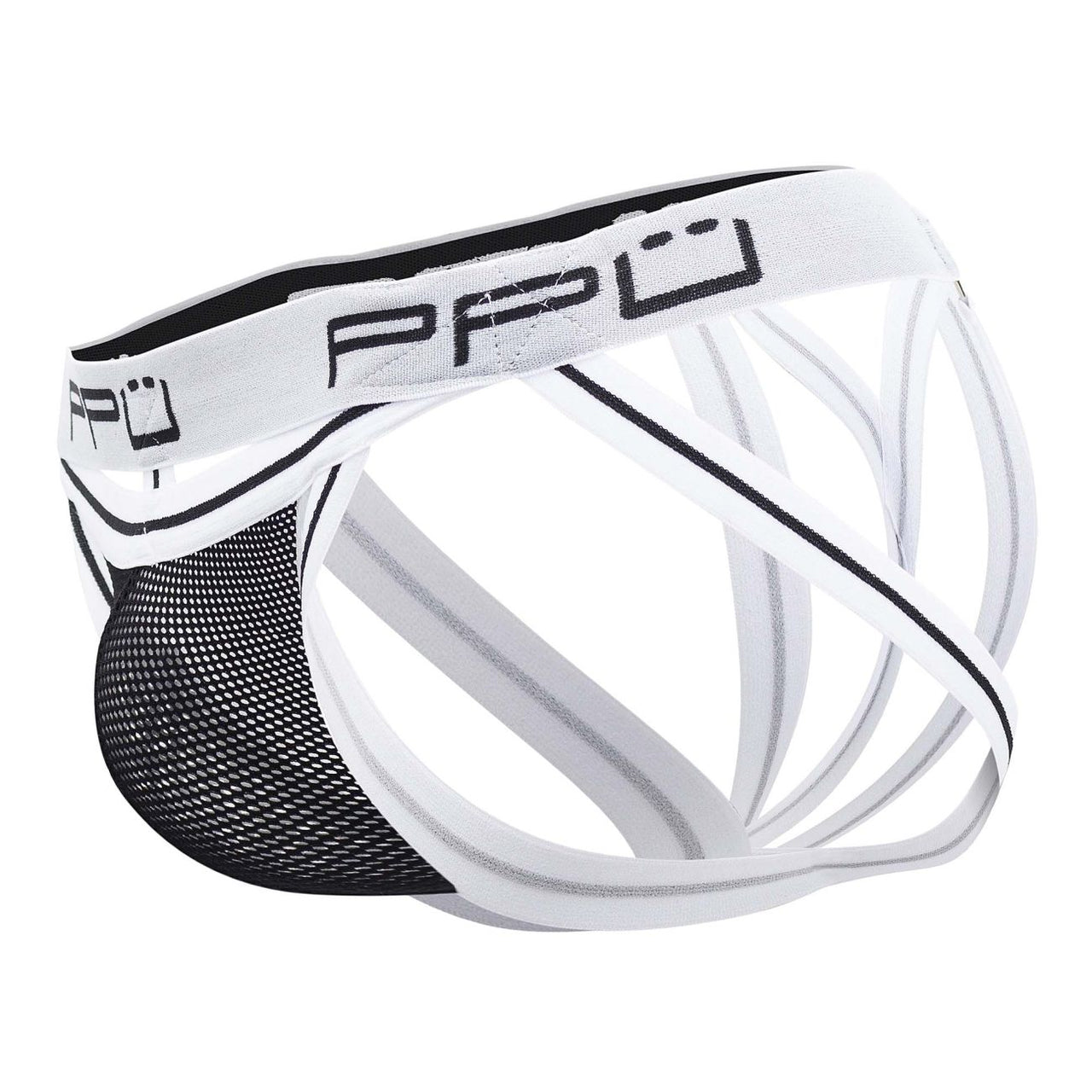 PPU 2305 Mesh Jockstrap Color White - Pikante Underwear