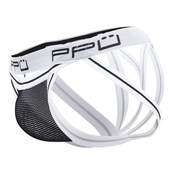 PPU 2305 Mesh Jockstrap Color White - Pikante Underwear